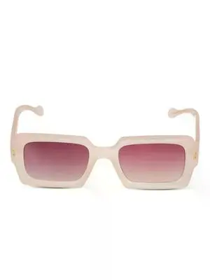 KADOR Evi Glamour Rectangle-frame Sunglasses - Neutrals