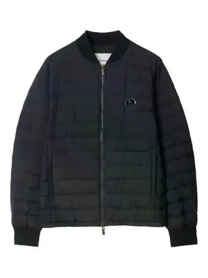 Burberry Logo-appliqué Jacket - Blue