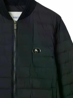Burberry Logo-appliqué Jacket - Blue