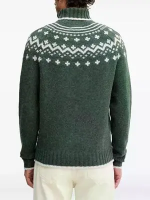 Barbour Patterned Turtleneck Sweater
