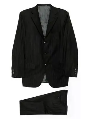 Kiton Single-breasted Suit - Black