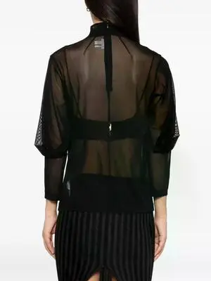 Noir Kei Ninomiya Mesh Long Sleeve Top