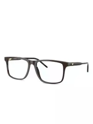 Emporio Armani Square Frame Eyeglasses - Brown