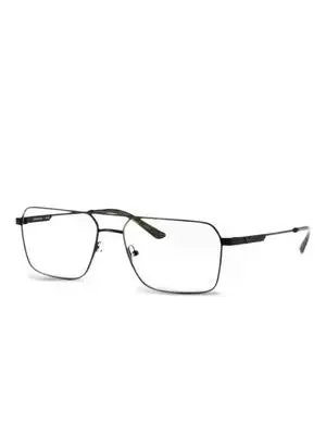 Emporio Armani Square-frame Double-bridge Eyeglasses - Black
