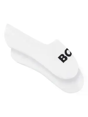 BOSS Logo Detail Socks - White