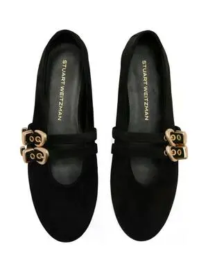 STUART WEITZMAN Maven Buckle-strap Ballerina Flats