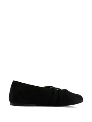 STUART WEITZMAN Maven Buckle-strap Ballerina Flats