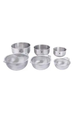 ZWILLING Prep 6-piece Bowl & Strainer Set - Stainless Steel