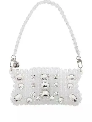 BAD AT MATH Embellished Beaded Shoulder Bag
