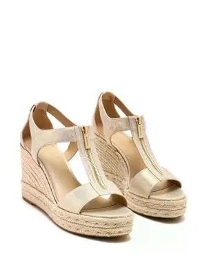 Michael Kors 100mm Berkley Zip-front Espadrilles - Neutrals