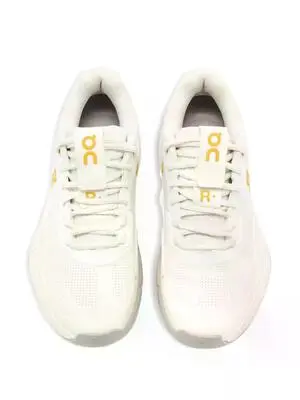 On Perforated Leather Trainers - White