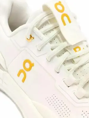 On Perforated Leather Trainers - White