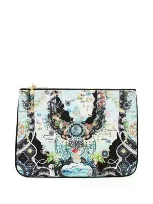 Camilla Patterned Anchor-charm Clutch