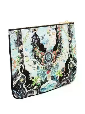 Camilla Patterned Anchor-charm Clutch