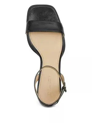 COACH Flower Buckle Platform Sandals