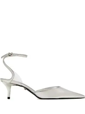 Schutz Elise Metallic Ankle-strap Pumps