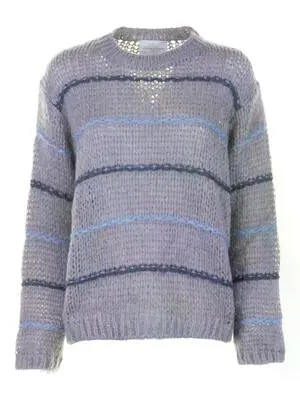 VICARIO CINQUE Striped Knit Sweater