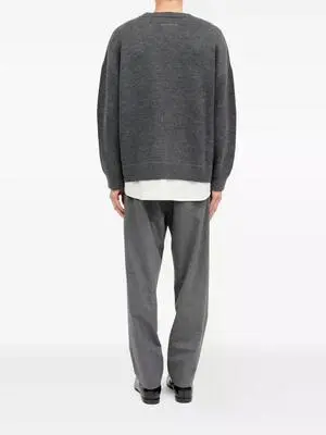 MAISON MARGIELA Crew-neck Sweatshirt With Initial Detail - Grey