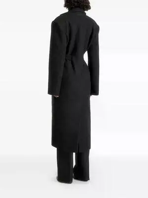 Manière De Voir Maniere De Voir Wide Shoulder Wool Coat