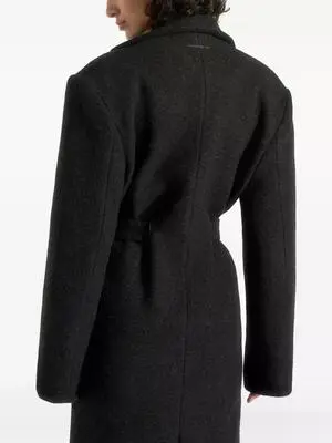 Manière De Voir Maniere De Voir Wide Shoulder Wool Coat