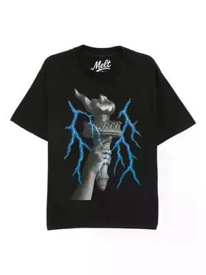 MELT Graphic-print T-shirt - Black
