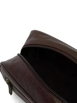 Barbour Leather Wash Bag