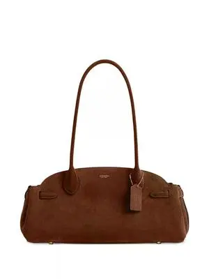 COACH Empire Carryall Suede Shoulder Bag