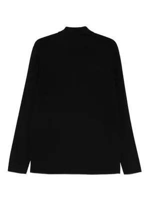 DELL'OGLIO Buttoned Pocket Shirt - Black