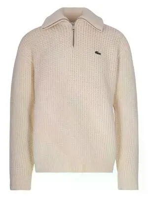 Lacoste Waffle Knit Zip Pullover