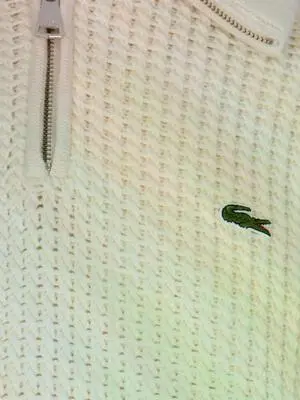 Lacoste Waffle Knit Zip Pullover