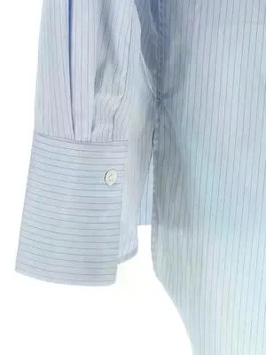 NAMACHEKO Striped Breast Pocket Shirt - Blue