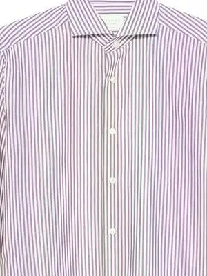 XACUS Striped Cotton Shirt - White