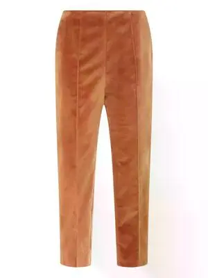 Marni Seam-details Velvet Trousers - Brown