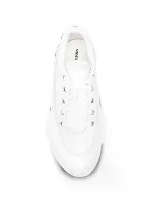 Comme Des Garçons Leather Platform Sneakers - White