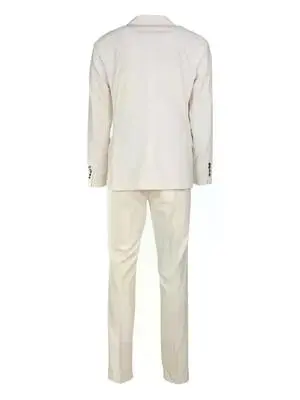 Brunello Cucinelli Three-button Single-breasted Suit - White