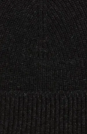 Robert Barakett Shaker Stitch Merino Wool Beanie - Black