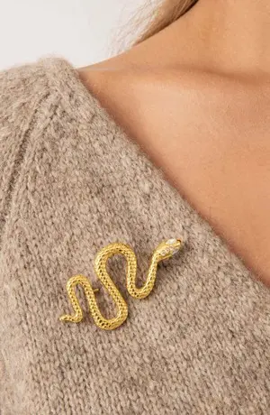 Ettika Snake Brooch