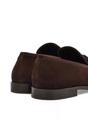 FERRAGAMO Gancini Suede Loafers