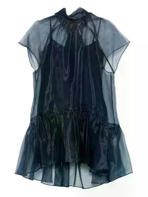 Simkhai Beaux Ruffled Mini Dress - Blue