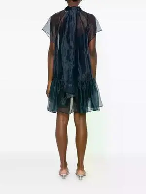 Simkhai Beaux Ruffled Mini Dress - Blue