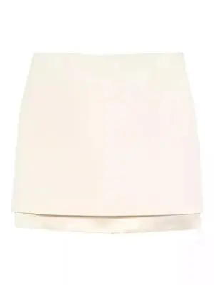 JIL SANDER Layered Mini Skirt - Neutrals