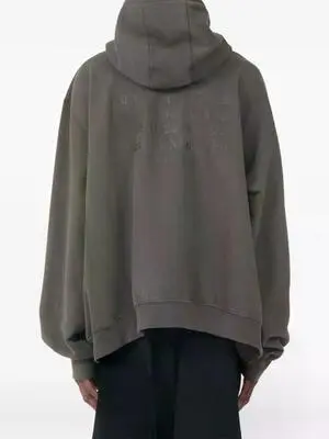 MAISON MARGIELA Hooded Numbers-motif Jacket - Brown