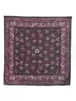 Massimo Alba Floral Bandana - Purple