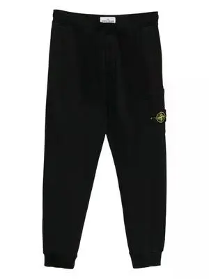 Stone Island Logo-patch Trousers - Black