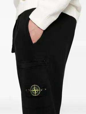 Stone Island Logo-patch Trousers - Black