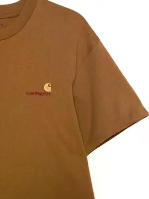 Carhartt Work In Progress American Script T-shirt - Brown