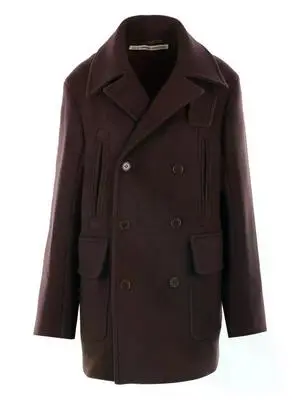 META CAMPANIA COLLECTIVE Double-breasted Pocket Coat