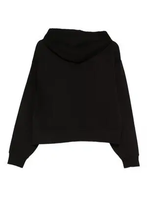 Lacoste Drawstring Hooded Sweatshirt - Black