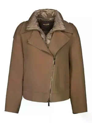 MOORER Layered Zip-up Coat