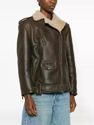 SALVATORE SANTORO Leather Zip-up Jacket
